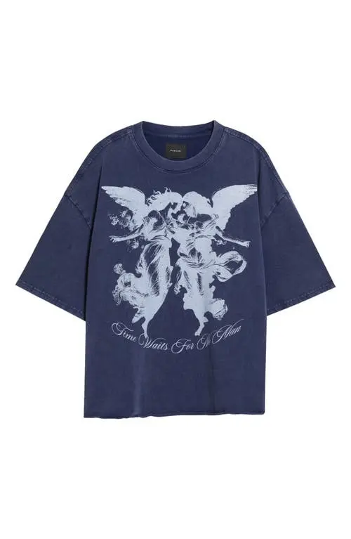 PACSUN Time Waits Cotton Graphic T-shirt