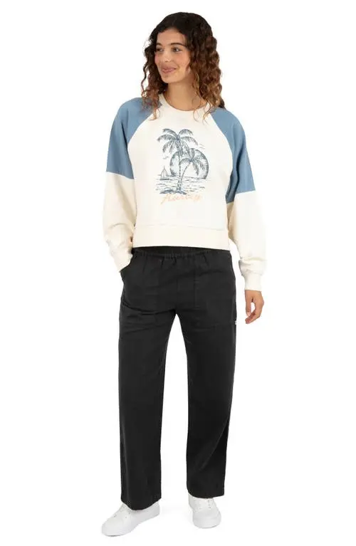 Hurley Palm Sea Crew Graphic Sweatshirt