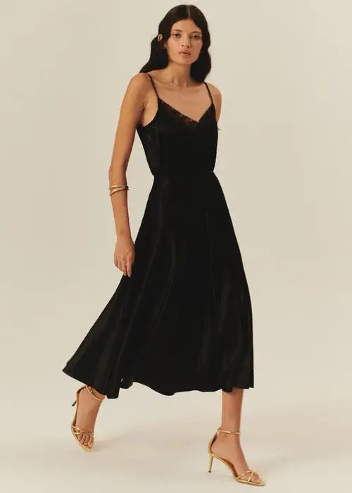 EXQUISE Adalynn Spaghetti Strap Blouse - Black