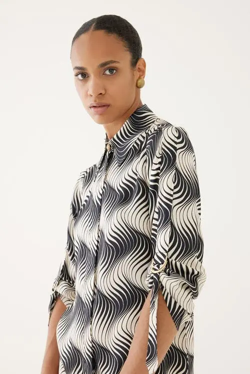 EXQUISE Printed Viscose Shirt
