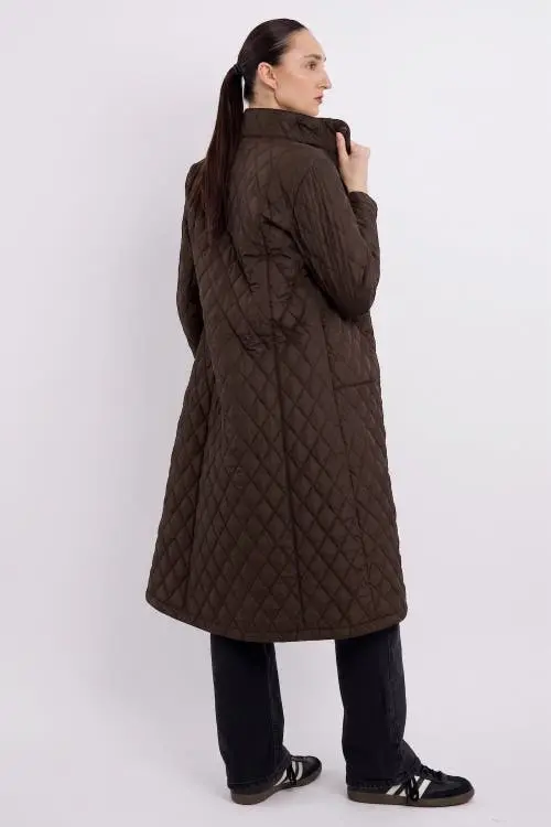 OROLAY Barnform Long Lightweight Trench Jacket - Coffee