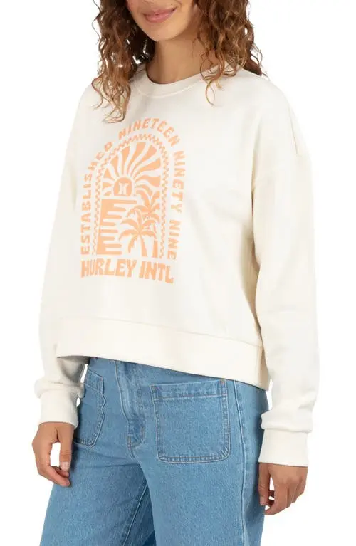 Hurley Fragment Boxy Graphic Sweatshirt