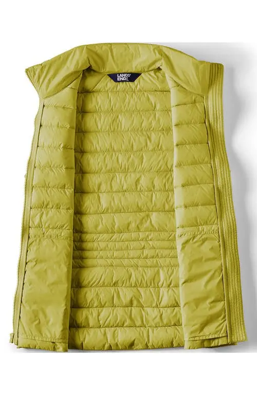 LANDS' END Wanderweight Packable Ultralight Down Vest - Chartreuse