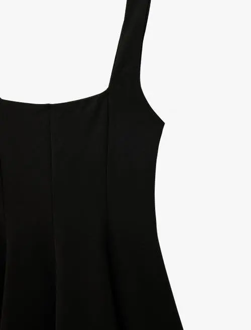 Koton Strappy Square Neck Mini Dress