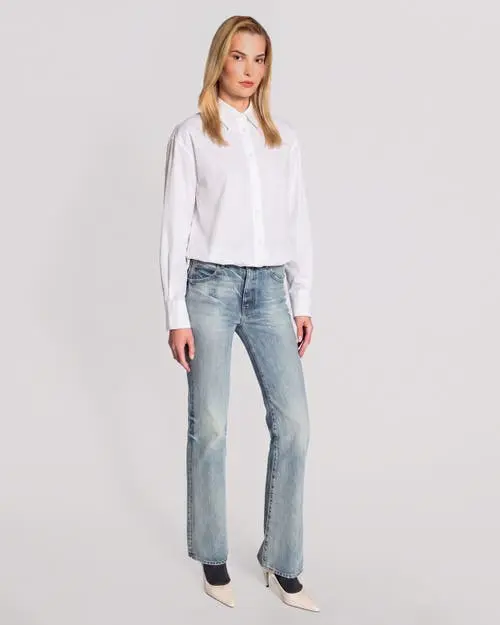 THEO THE LABEL Rhapso Blousant Shirt - White