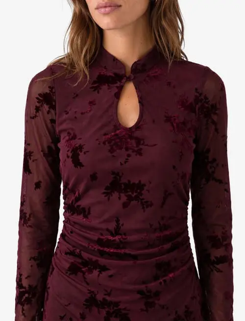 Koton Floral Tulle Mini Dress