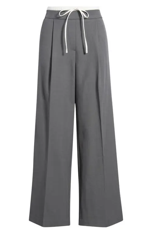 Deluc Tibi Contrast Detail Drawstring Pants - Grey