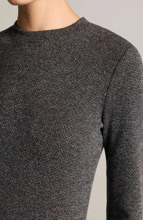 Vince Houndstooth Crewneck Top