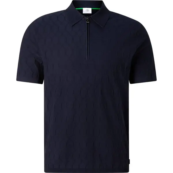 Bogner Maxim Knitted Polo Shirt - Navy Blue