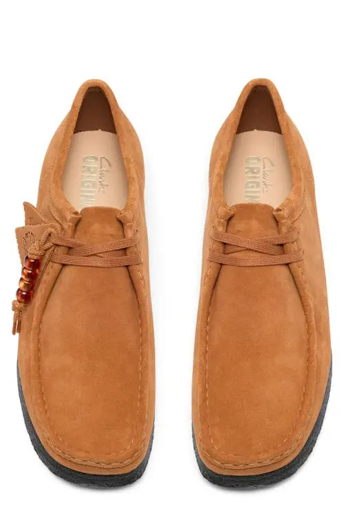 Clarks Wallabee Leather Shoe - Ginger Suede