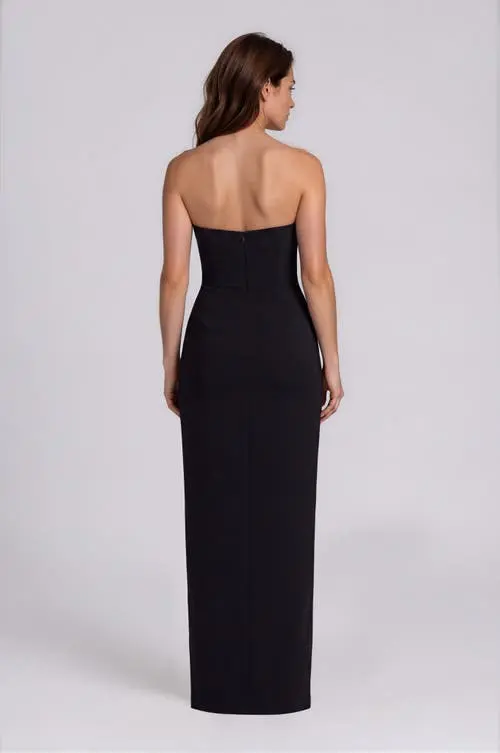 Rene Ruiz Collection Strapless Crepe Column Gown