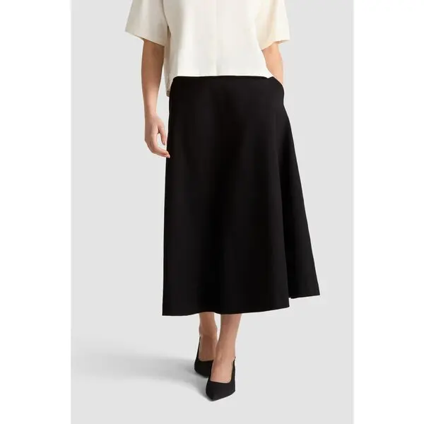 RESIDUS Alina Flared Jersey Midi Skirt