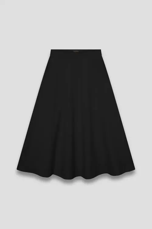 RESIDUS Alina Flared Jersey Midi Skirt