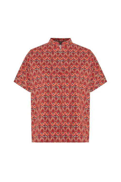 EXQUISE Belt Sleeve Shirt