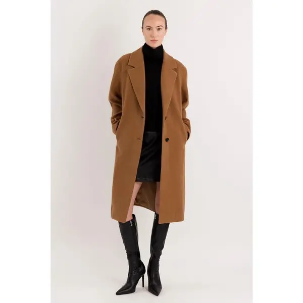 OROLAY Maxi Wool Coat - Camel
