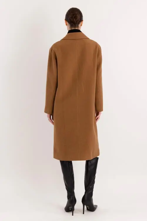 OROLAY Maxi Wool Coat - Camel