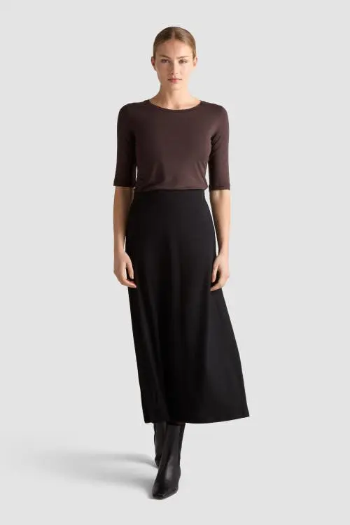 RESIDUS Grace A-line Jersey Midi Skirt