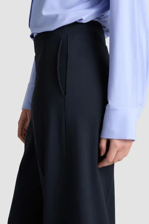 RESIDUS Luna Tailored Wide Leg Trousers - Midnight