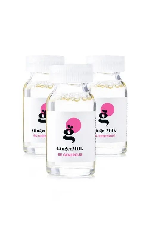 GINGER MILK NATURAL CARE Nourishing Hydration Ampoules For Dry Hair - Pack Of 3
