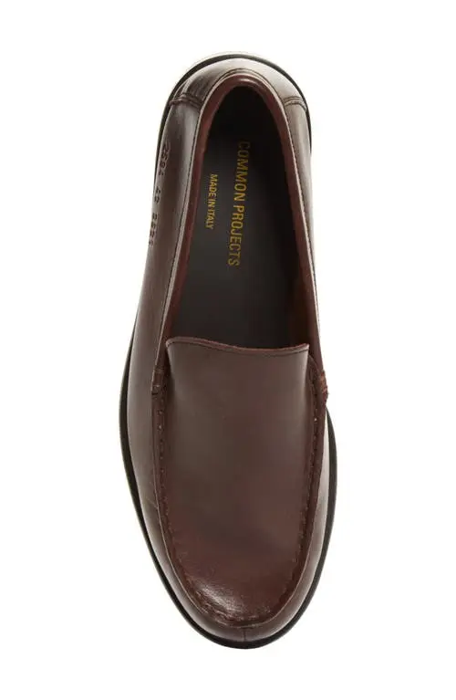 COMMON PROJECTS Minimal Leather Loafer - Brown