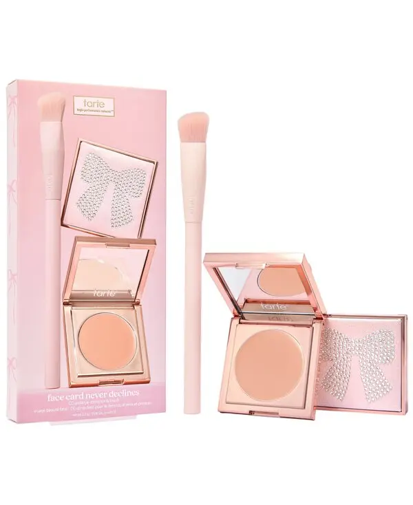 TARTE COSMETICS 2-piece Face Card Never Declines Cc Undereye & Brush Set - Light Medium