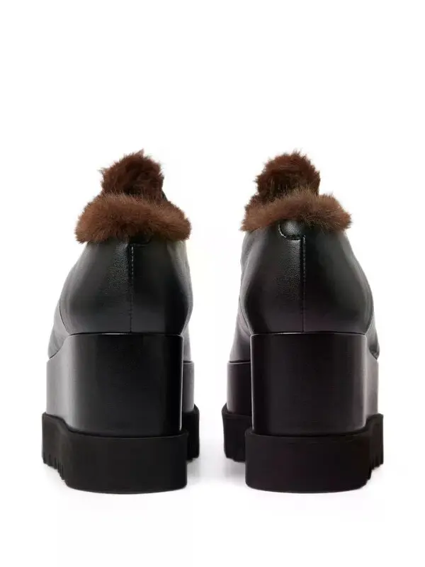 Stella McCartney Elyse Faux-fur Lace-up Shoes