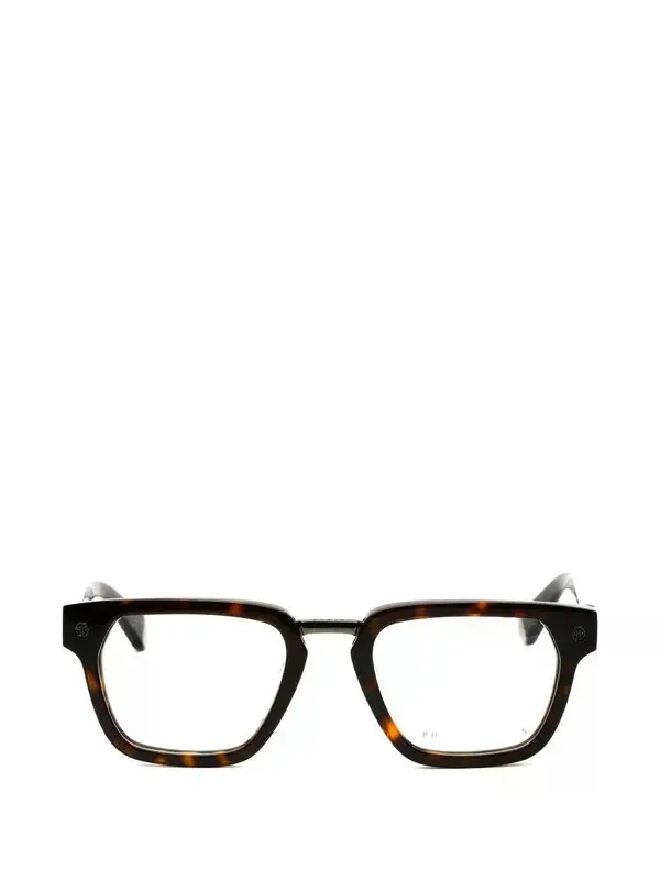 Philipp Plein Tortoiseshell-effect Rectangle-frame Glasses