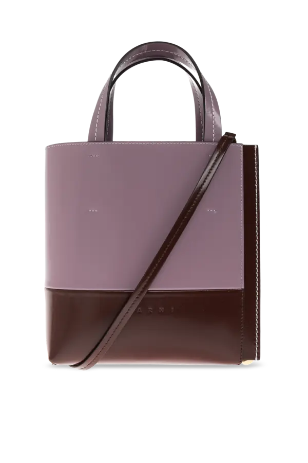 Marni Leather ‘north/south’ Bag - Purple