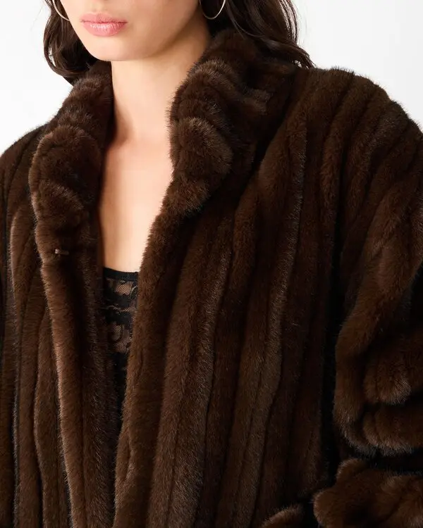Steve Madden Peclair Coat Faux Fur Jackets & Coats
