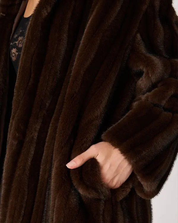 Steve Madden Peclair Coat Faux Fur Jackets & Coats