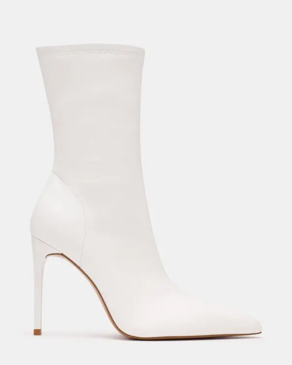 Steve Madden Mackena Ankle Booties - White