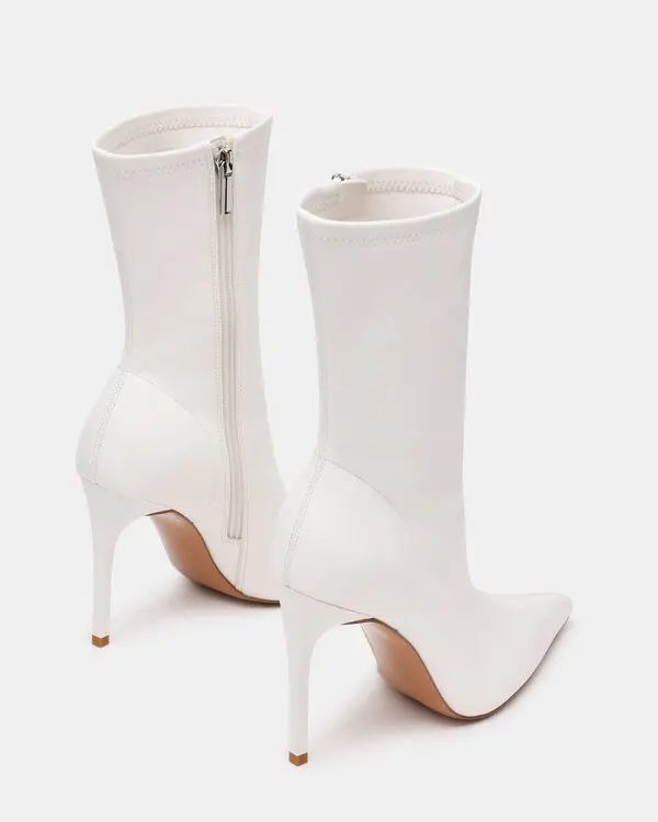 Steve Madden Mackena Ankle Booties - White