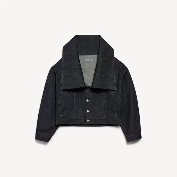 Balenciaga Standing Collar Boxy Jacket