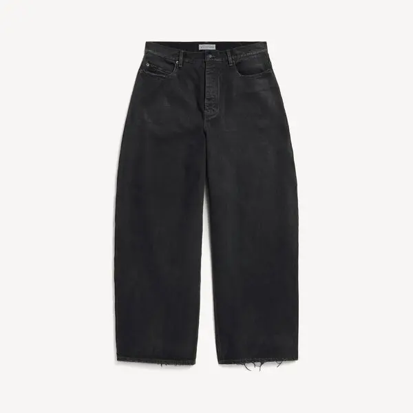 Balenciaga Relaxed Curved Jeans - Black