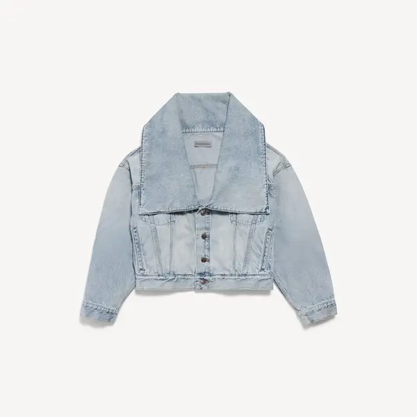 Balenciaga Standing Collar Boxy Jacket