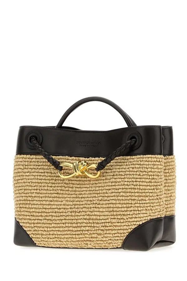 Bottega Veneta Raffia Small Andiamo Handbag