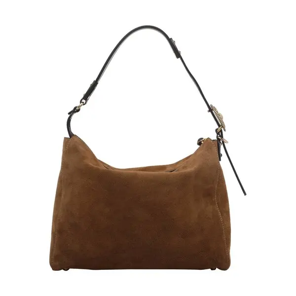 Etro Medium Rosette Suede Shoulder Bag