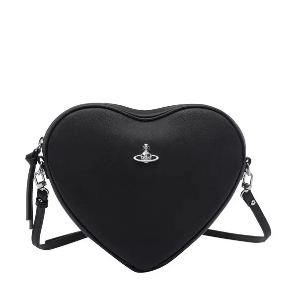 VIVIENNE WESTWOOD Alexa Heart Crossbody Bag - Black