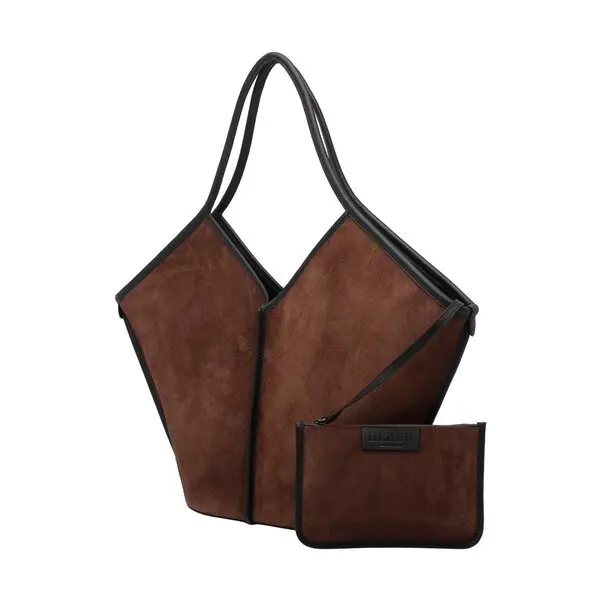 Hereu Calella Suede Shoulder Bag