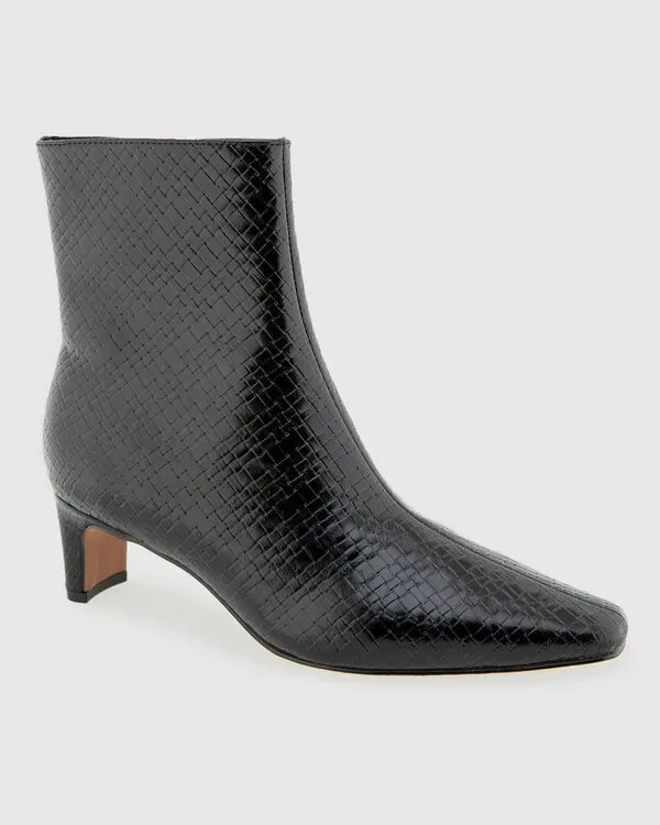 Splendid July Woven Leather Bootie