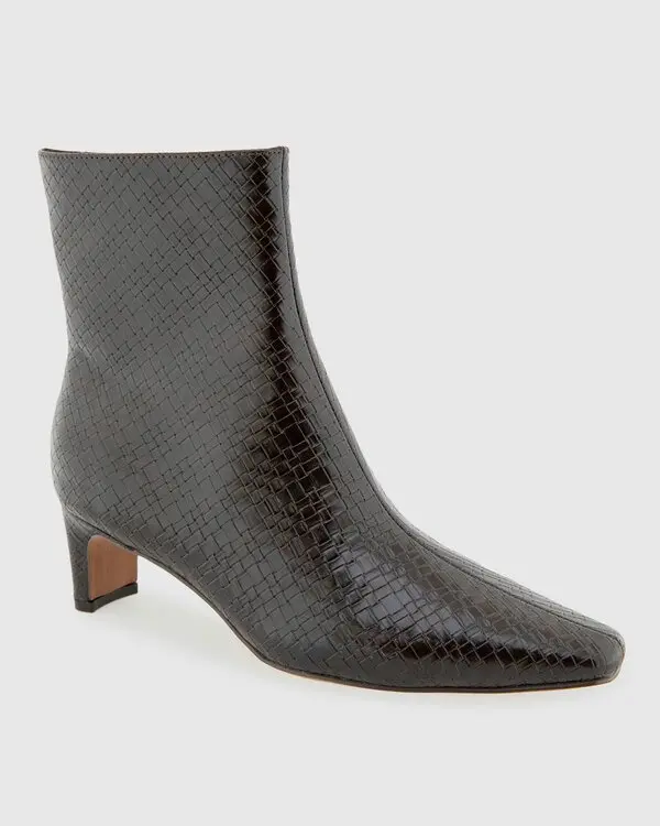 Splendid July Woven Leather Bootie