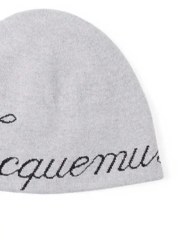 Jacquemus The Atelier Logo Beanie - Gray