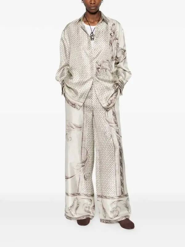 Max Mara Printed Silk Twill Shirt - Multicolor