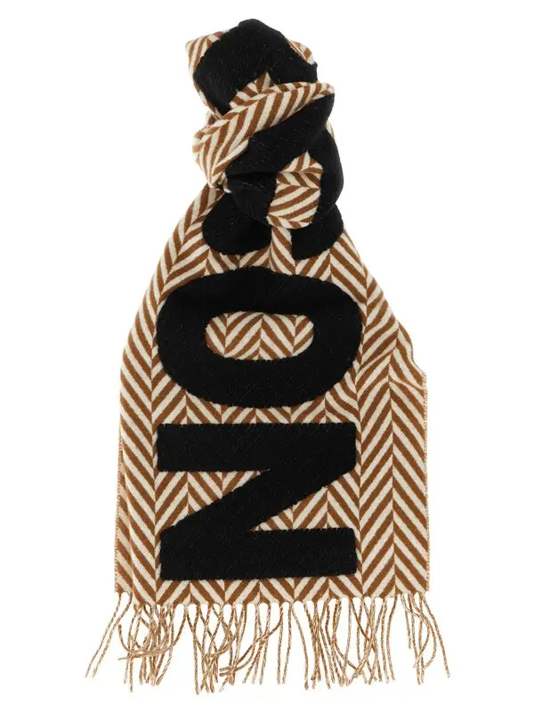 JW Anderson J.w.anderson 'herringbone Logo' Scarf