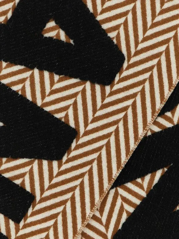 JW Anderson J.w.anderson 'herringbone Logo' Scarf
