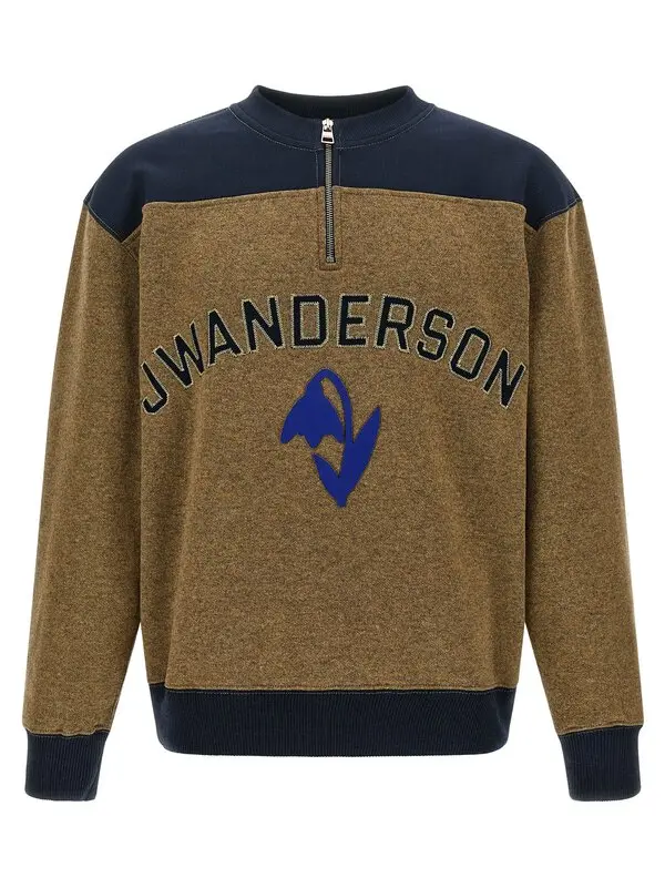 JW Anderson J.w.anderson Half-zip Sweatshirt - Multicolor
