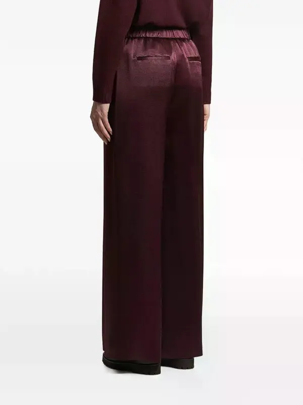 Peserico Satin-finish Wide-leg Trousers