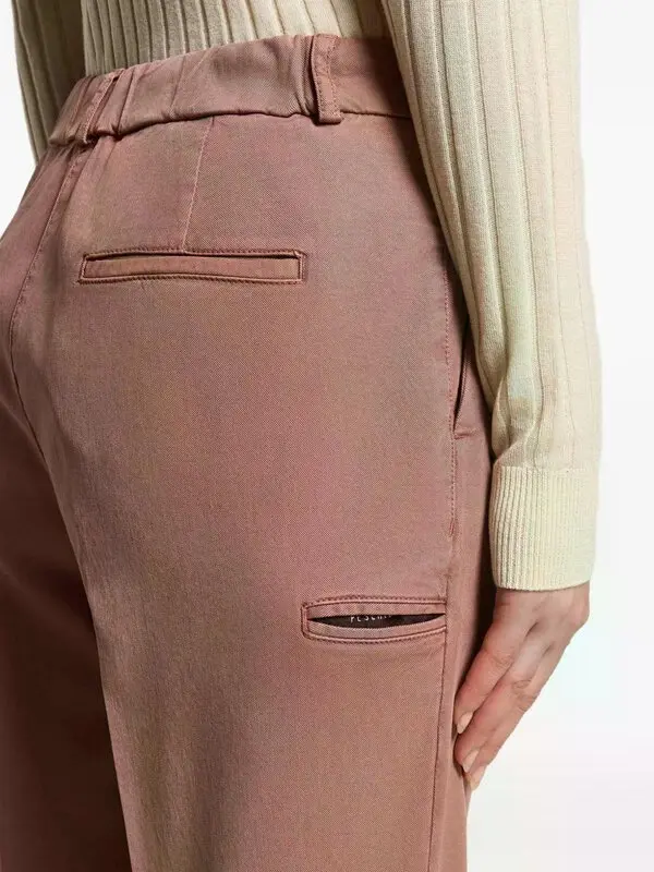 Peserico Pressed-crease Turned-up Trousers