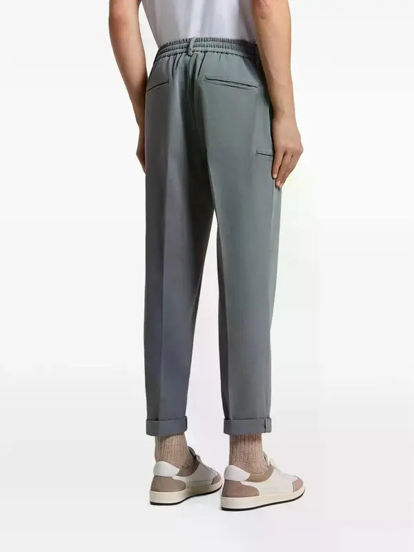 Peserico Drawstring Turn-up Trousers