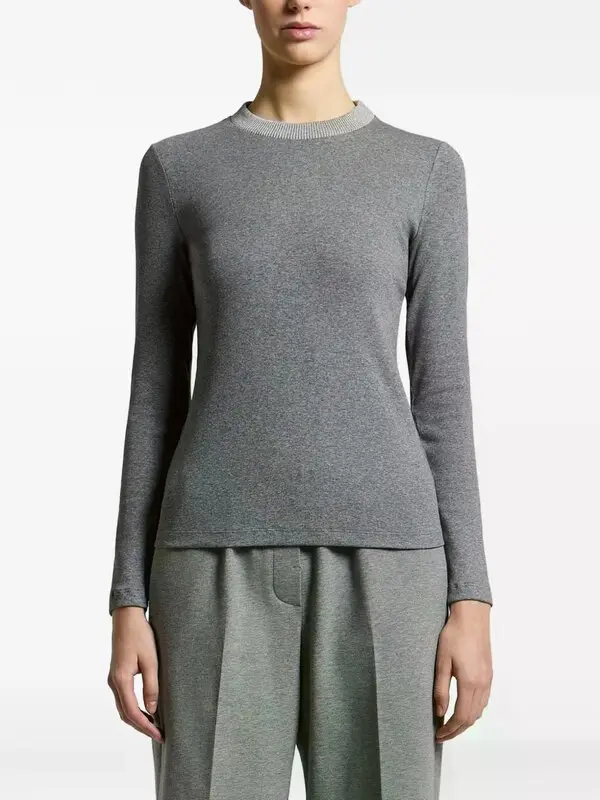 Peserico Ribbed-knit Long-sleeve T-shirt
